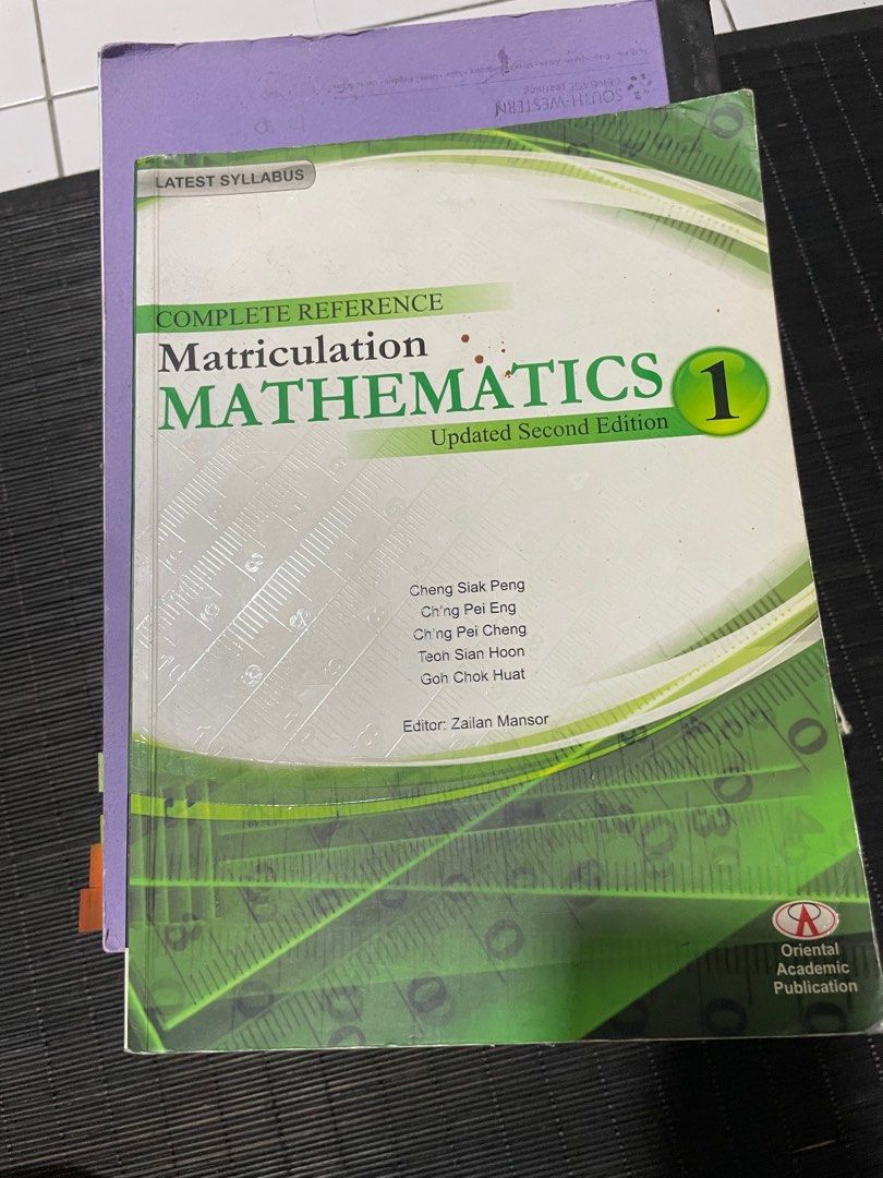 Matriculation Math 1, Hobbies & Toys, Books & Magazines, Textbooks on ...