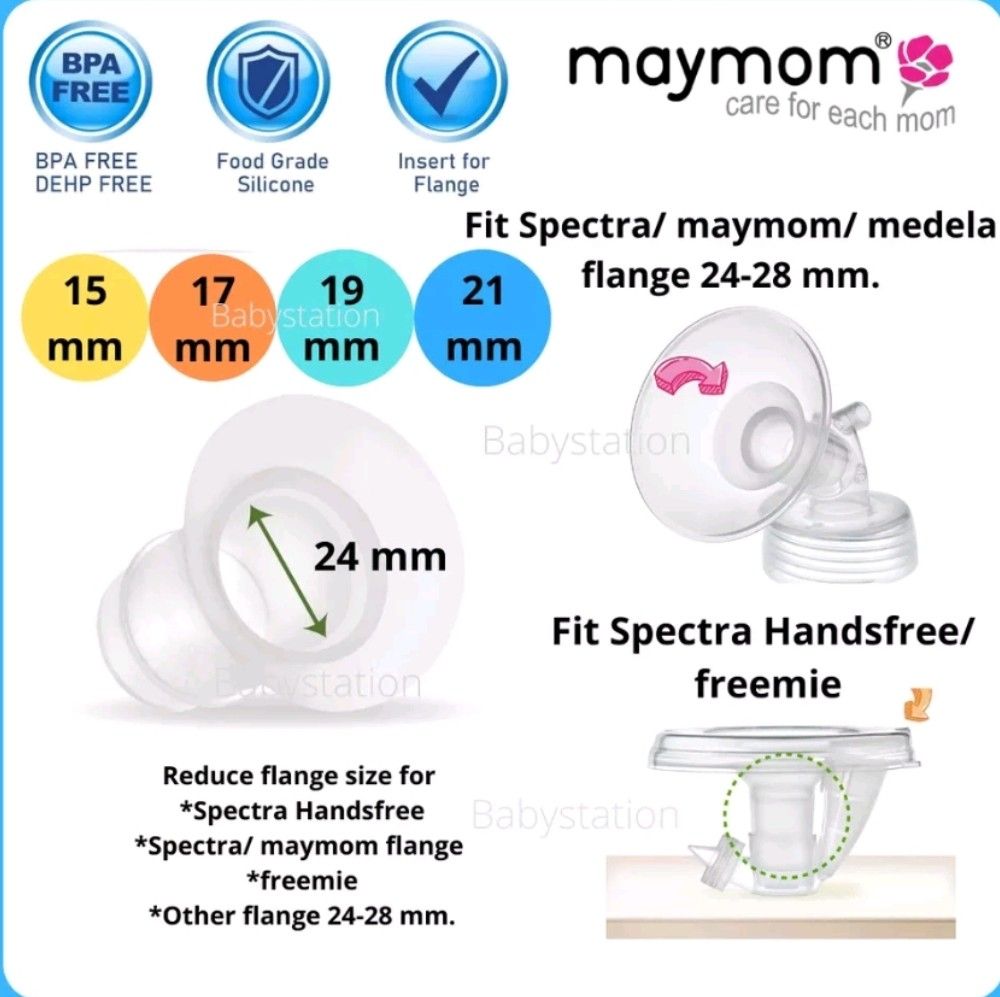 Maymom Flange Inserts 19mm 21mm, Babies & Kids, Nursing & Feeding ...