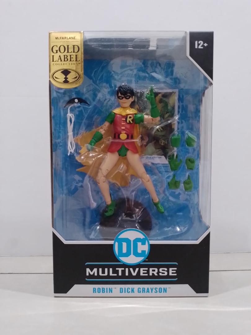 McFarlane DC MULTIVERSE 7IN - ROBIN (DICK GRAYSON)(GOLD LABEL), Hobbies ...