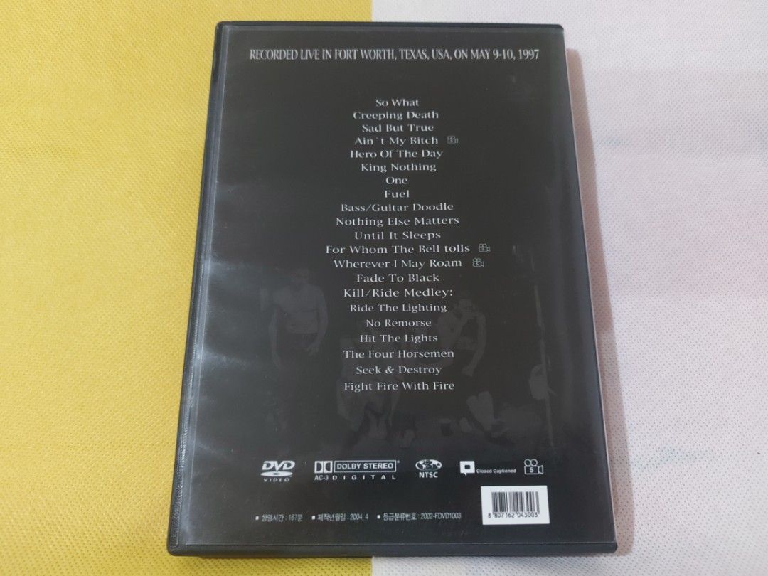 Metallica Cunning Stunts DVD (unsealed), Hobbies & Toys, Music & Media ...