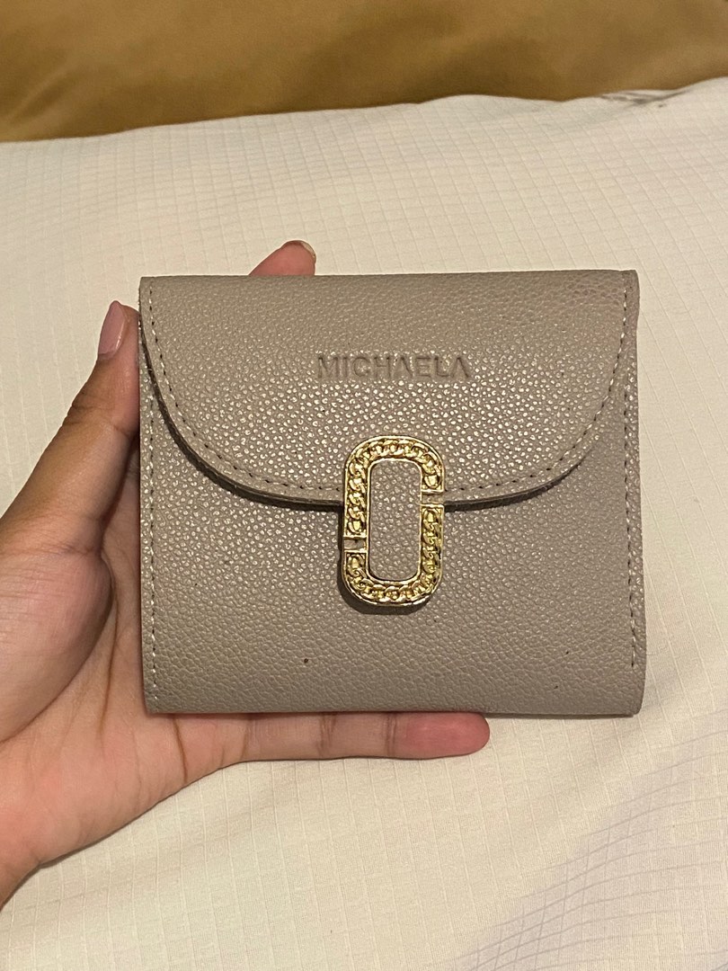 michaela wallet gray, Luxury, Bags & Wallets on Carousell