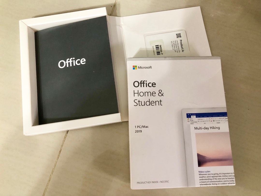 Microsoft Office 2019 (Original) Box Set, Computers & Tech, Parts ...
