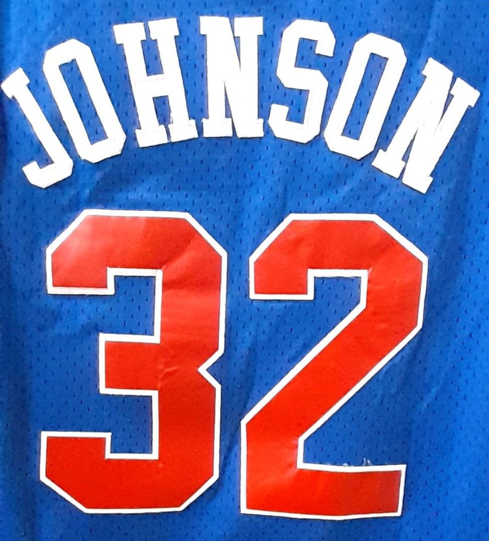 MITCHELL & NESS NBA ALL STAR NO 32 JOHNSON PERFORATED BASKETBALL JERSEY ...