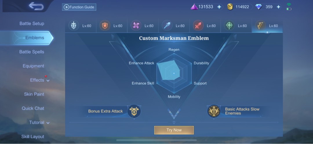 Mlbb top tier account. Max emblem, all heros, 315 skins, Video Gaming ...