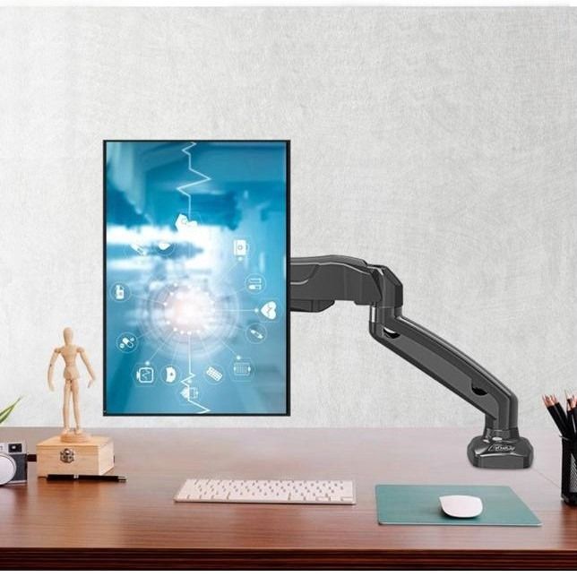 MONITOR MOUNTING ARM I LED DESK TABLE VESA MOUNT STAND I 360 ADJUSTABLE ...
