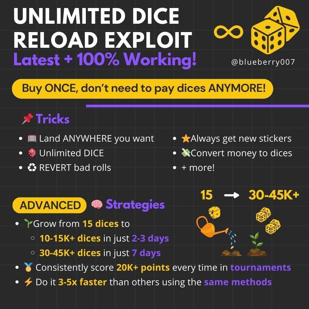 Monopoly Go Dice Exploit Reload AND ADVANCED Farming Guide LAND ANYWHERE | 100% Working V1.12.2 ...