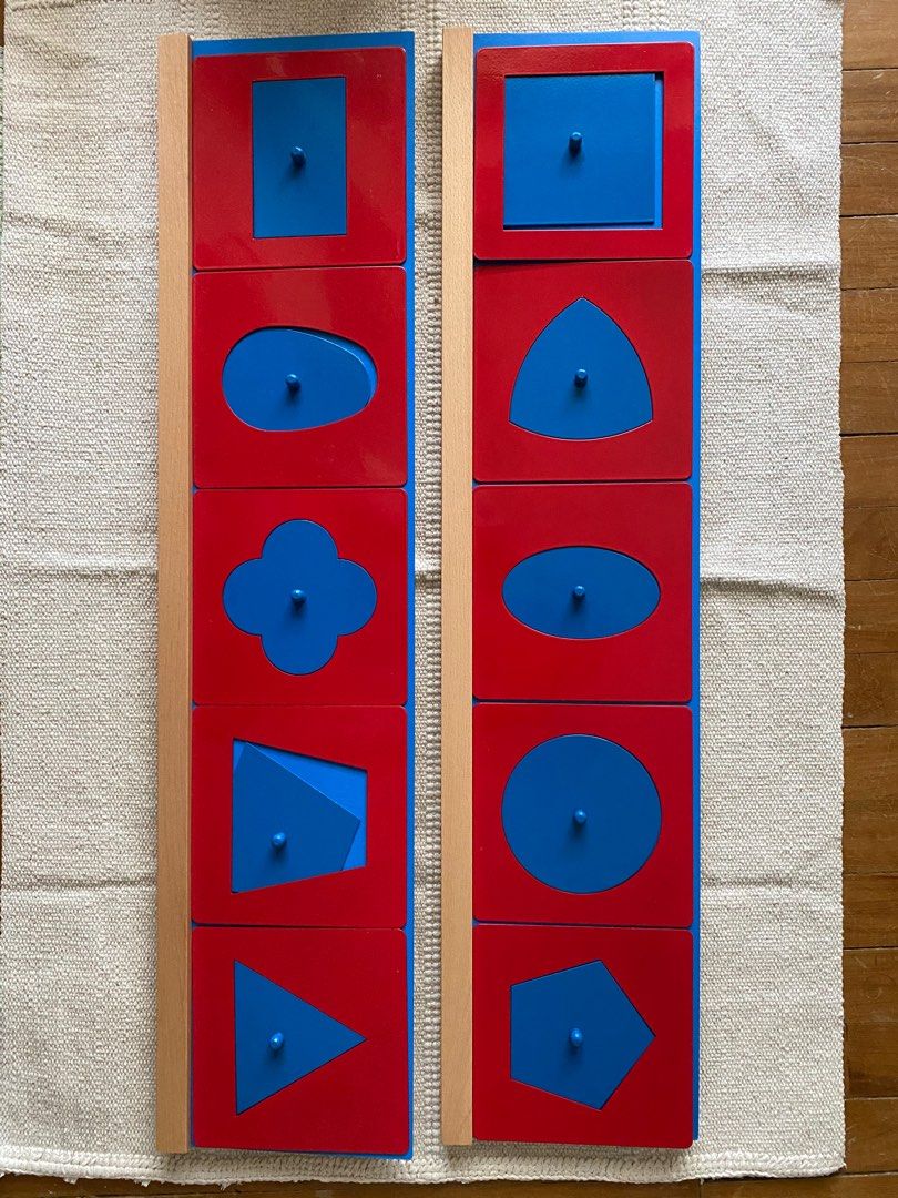Montessori Metal Insets with Stands, Hobbies & Toys, Toys & Games on ...