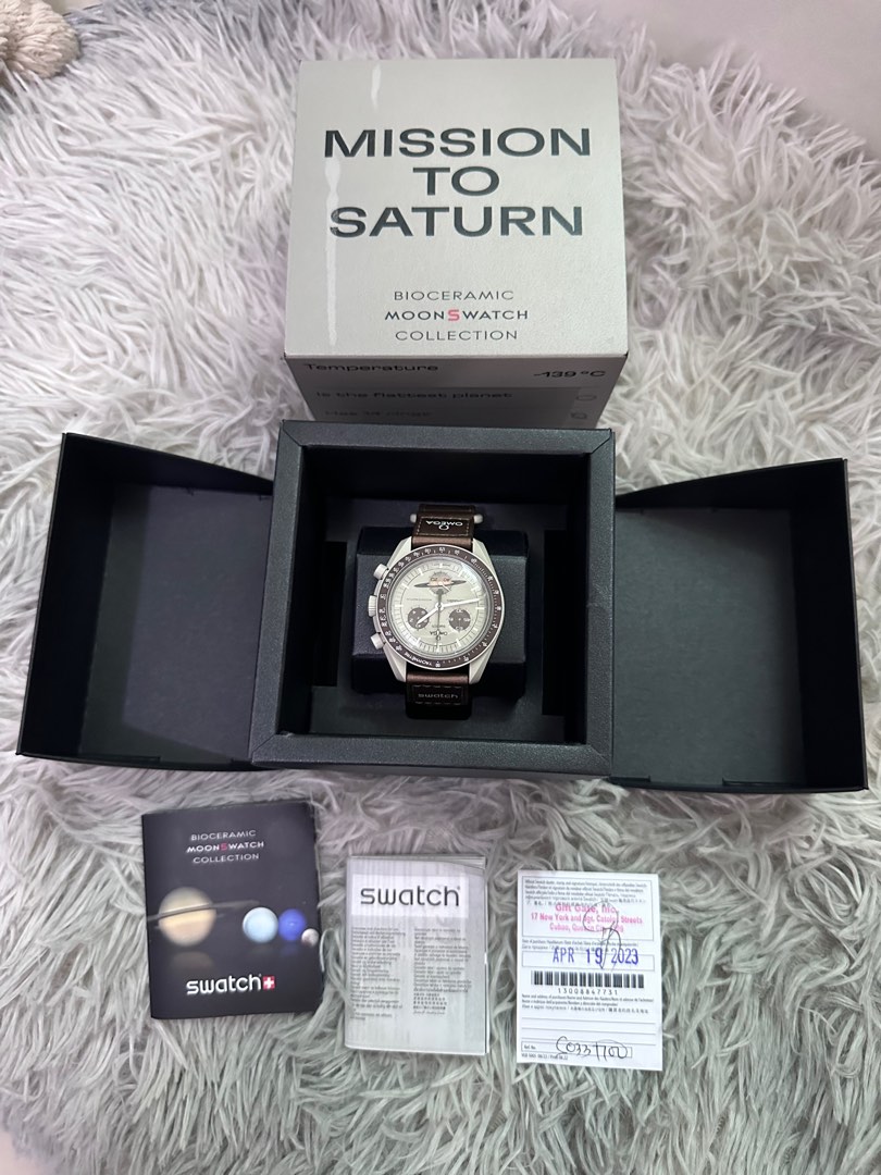 Moonswatch Saturn (months old), Men's Fashion, Watches & Accessories ...