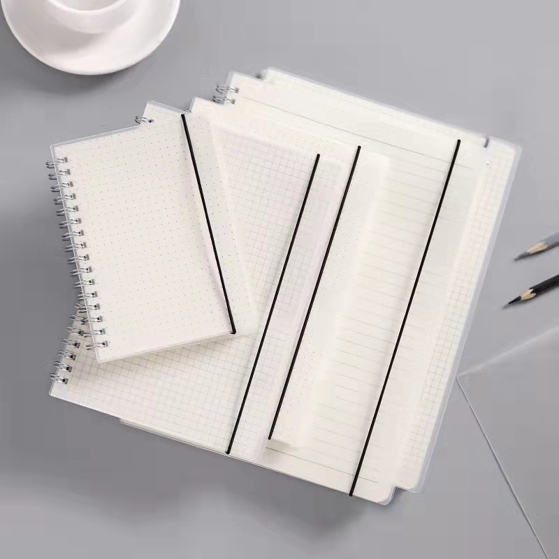 Muji Style Spiral Notebooks in Grid, Blank, Dotted & Lined A6 A5 B5 ...