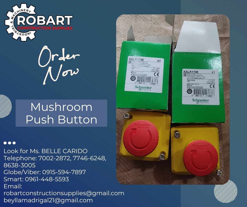 Mushroom Push Button, Commercial & Industrial, Construction Tools ...