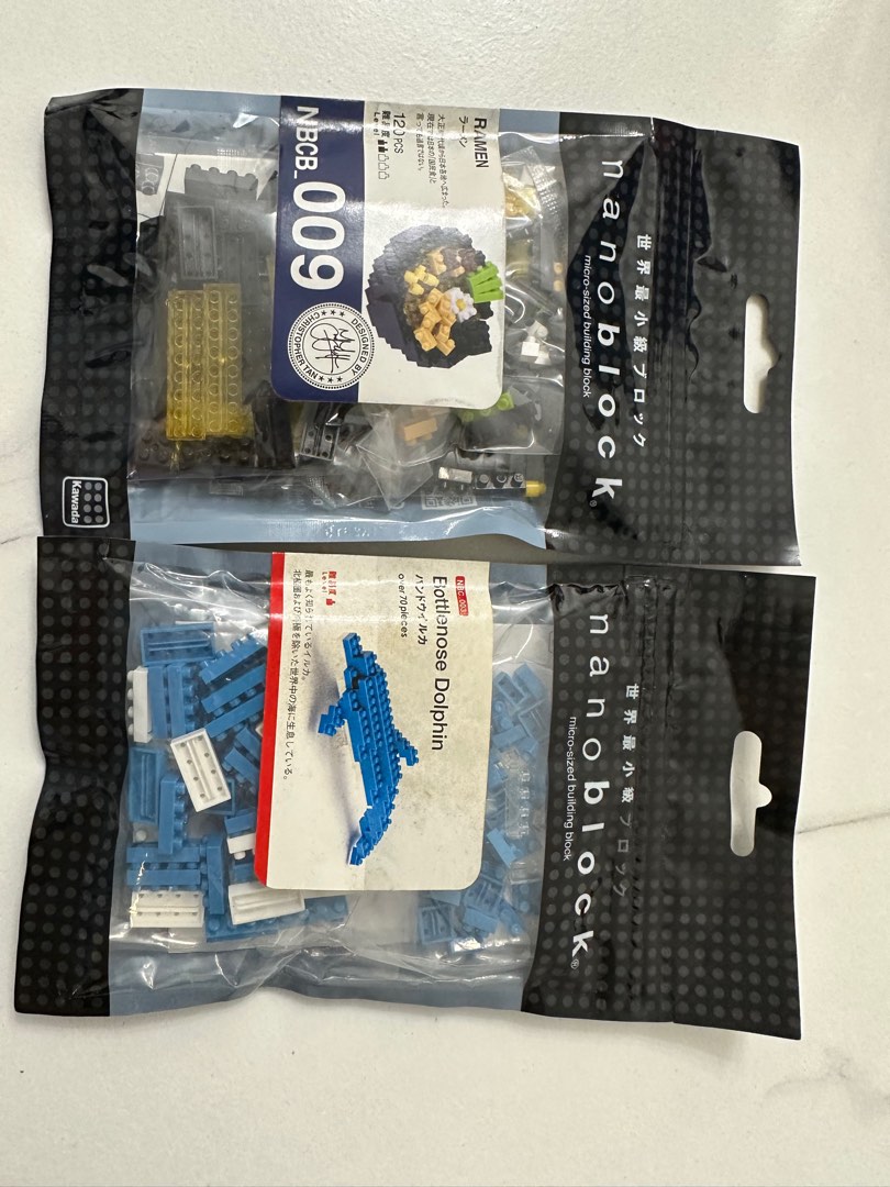 Nanoblock - Ramen & dolphin, Hobbies & Toys, Toys & Games on Carousell