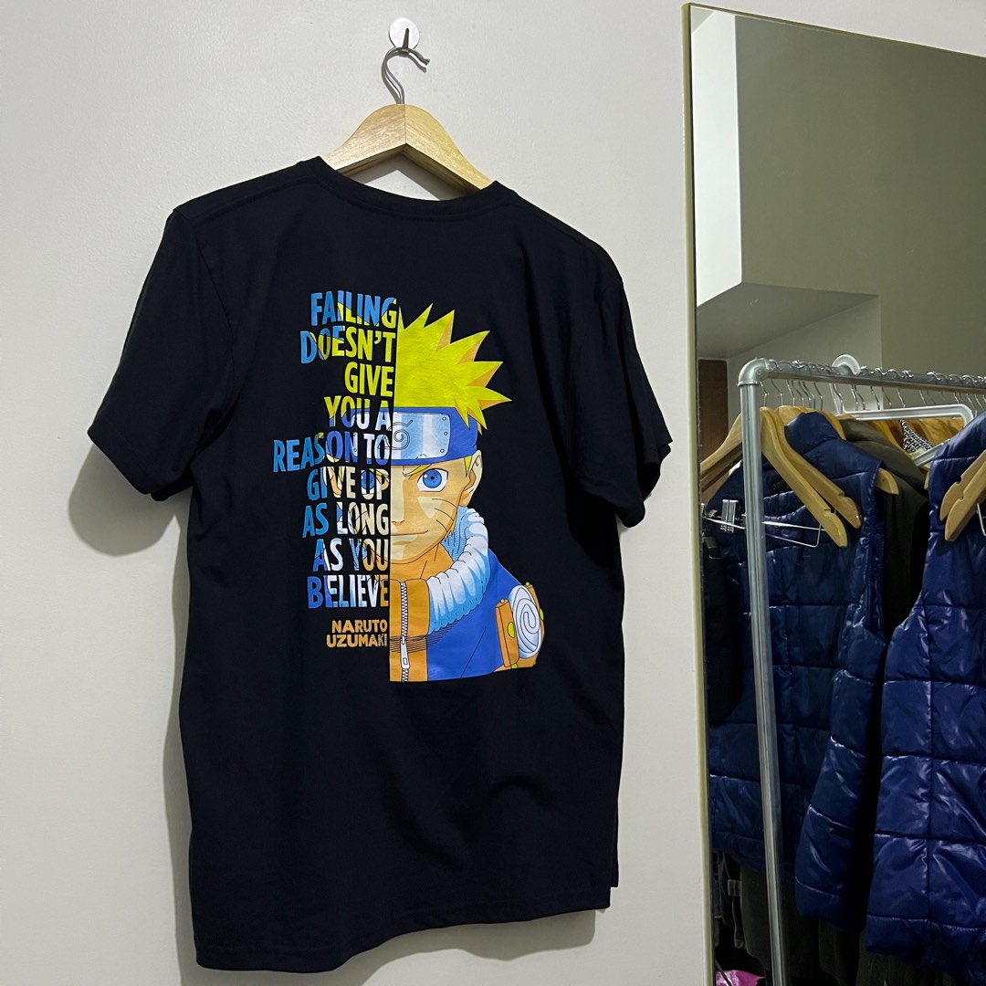 Naruto Uzumaki Shirt, Men's Fashion, Tops & Sets, Tshirts & Polo Shirts ...