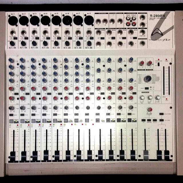 [Nego] Wharfdale Pro R-2004fx 8 mic/line + 4 stereo + effect mixer ...
