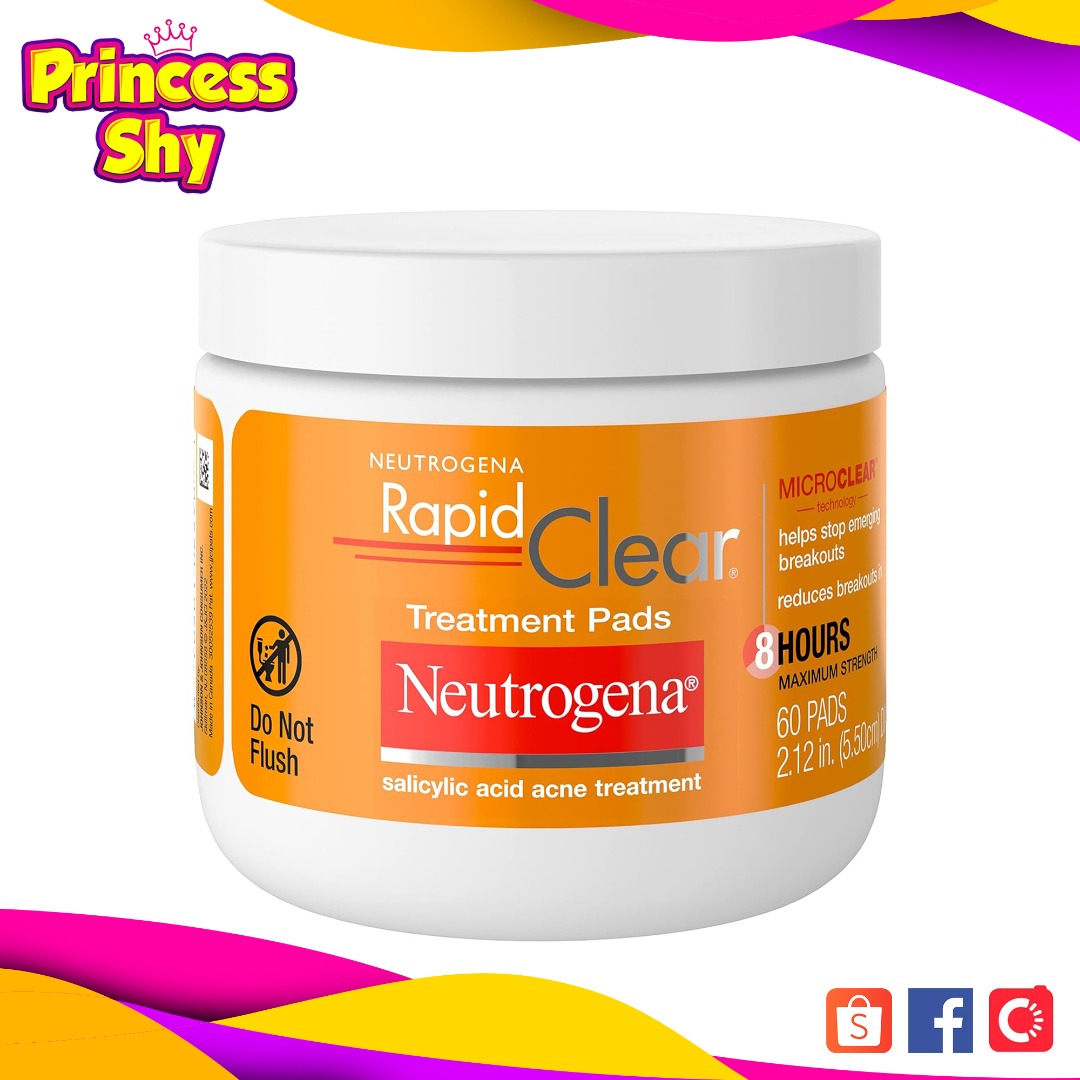 Neutrogena Rapid Clear Maximum Strength Acne Treatment Pads 60 count ...