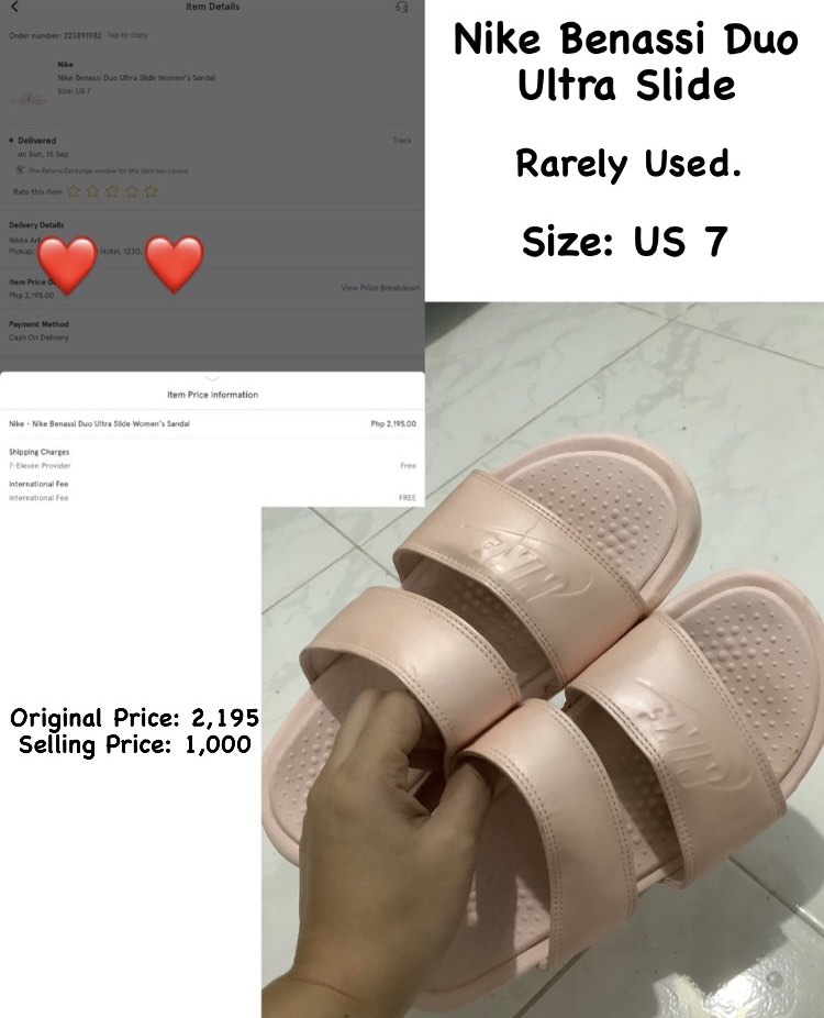 Nike Benassi Duo Ultra Slide Womens Fashion Footwear Slippers And