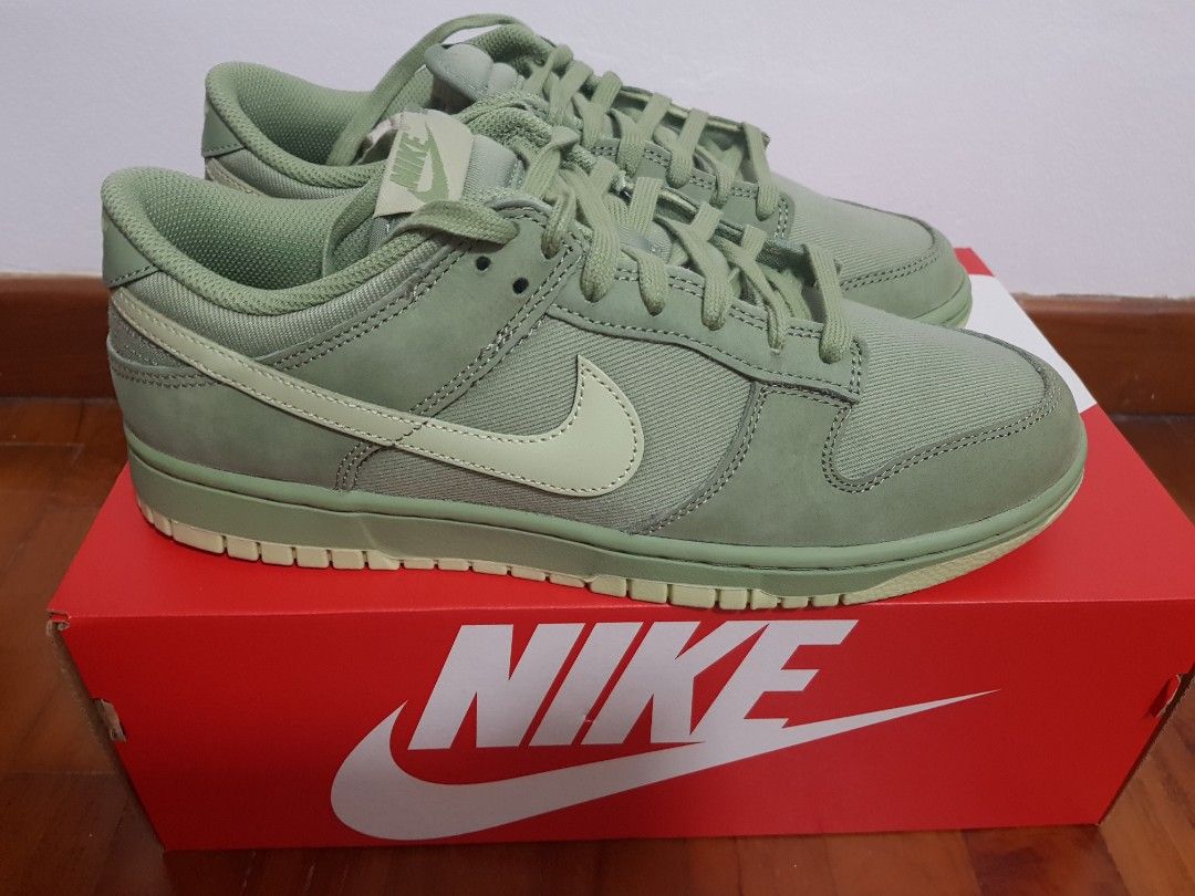 Nike Dunk Low Oil Green & Olive Aura, Men's Fashion, Footwear, Sneakers ...