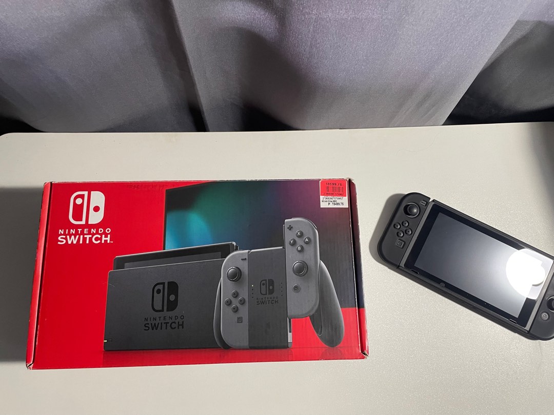 Nintendo Switch V2 (Gray), Video Gaming, Video Game Consoles, Nintendo ...