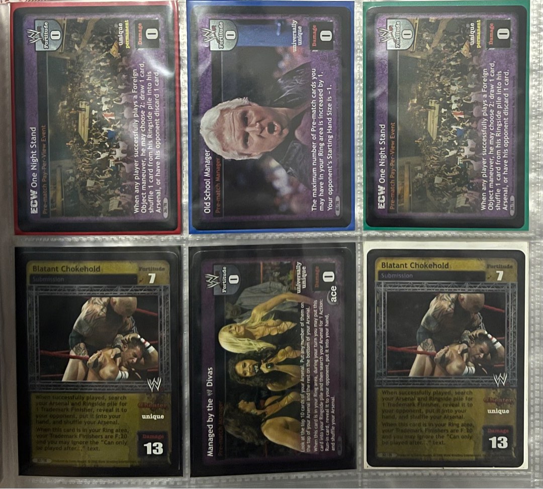 TK Cards Old School Manager, ECW One Night Stand, Blatant Chokehold ...