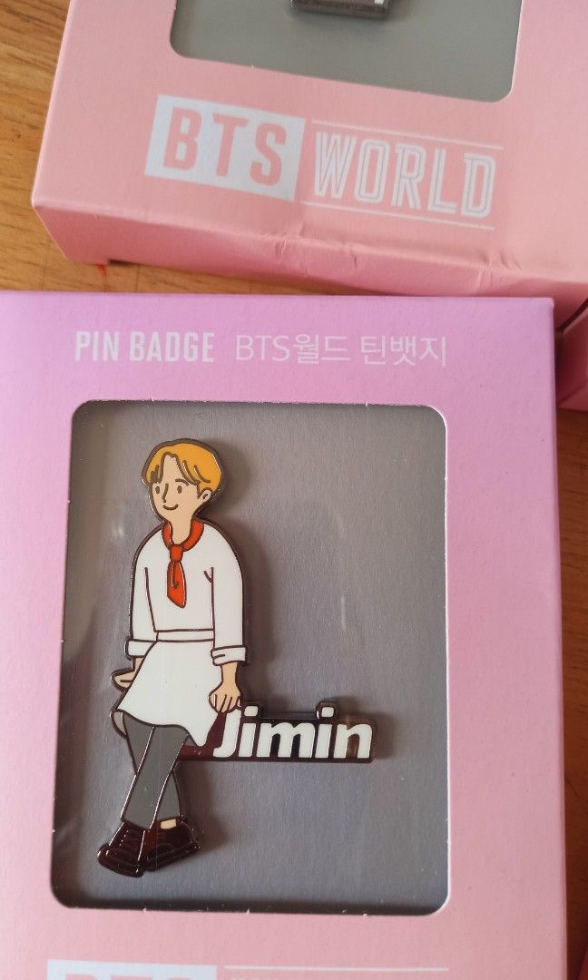 One Set OT7 BTS World Pin Badge, Hobbies & Toys, Memorabilia ...