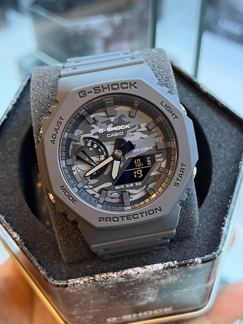 ORIGINAL G-SHOCK Analog Digital Camouflage Men's Watch GA-2100CA-8A, Luxury, Watches on Carousell