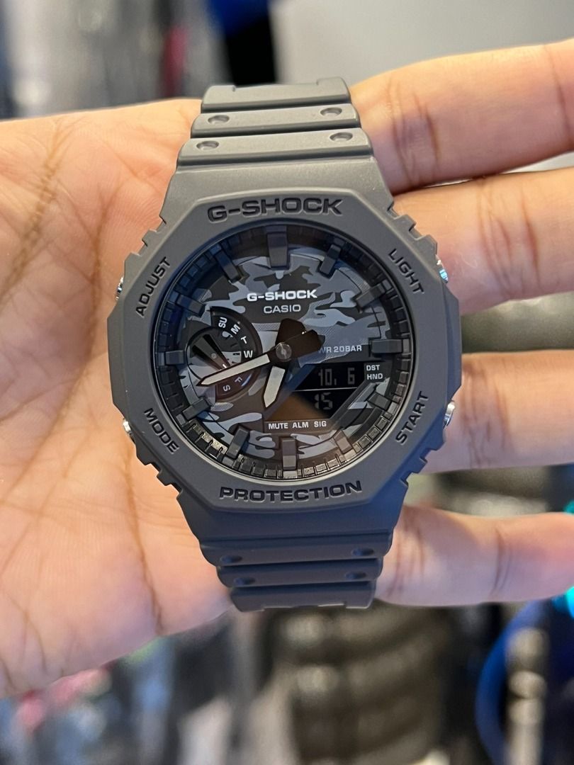 ORIGINAL G-SHOCK Analog Digital Camouflage Men's Watch GA-2100CA-8A, Luxury, Watches on Carousell