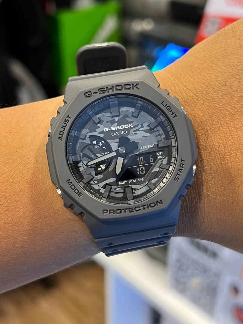 ORIGINAL G-SHOCK Analog Digital Camouflage Men's Watch GA-2100CA-8A, Luxury, Watches on Carousell