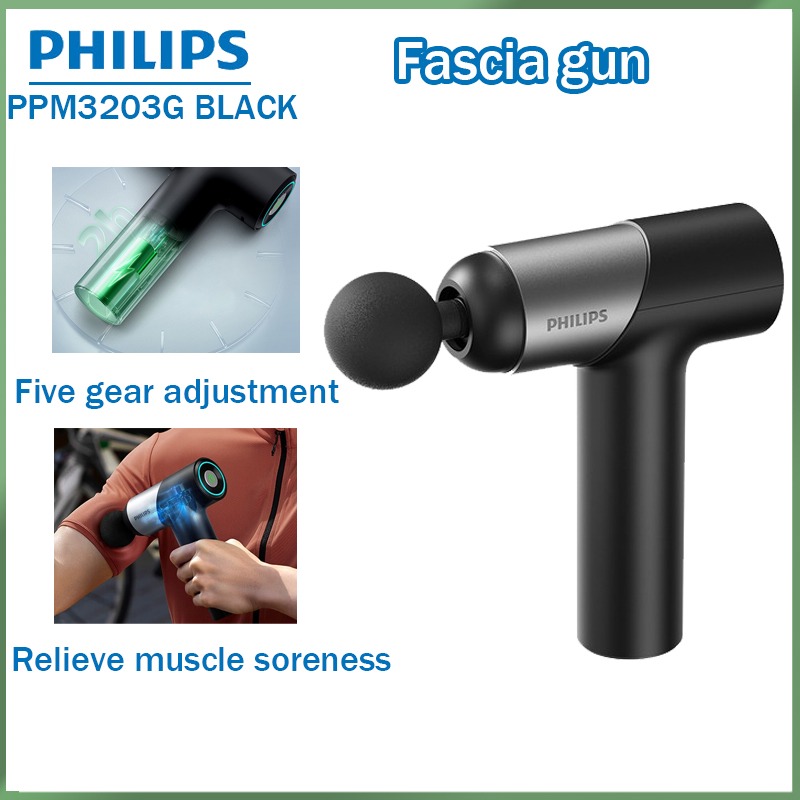 Philips PPM3203G Fascia Gun Muscle Relaxation Massager Mini Electric ...