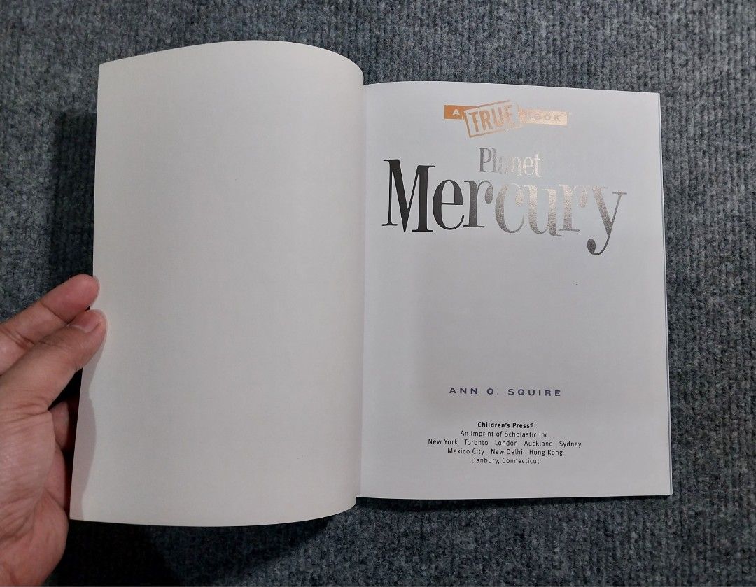 PLANET MERCURY: A True Book Series (Scholastic), Hobbies & Toys, Books ...