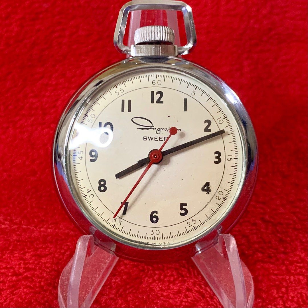 Pocket Watch / Ingraham Sweep / Vintage / Made in USA 1957 / 16-Size ...