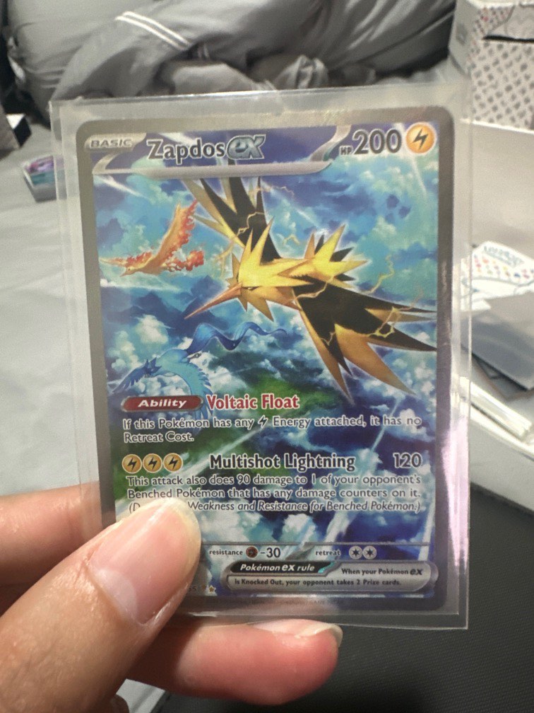 Pokemon 151 Zapdos Ex SAR, Hobbies & Toys, Toys & Games on Carousell
