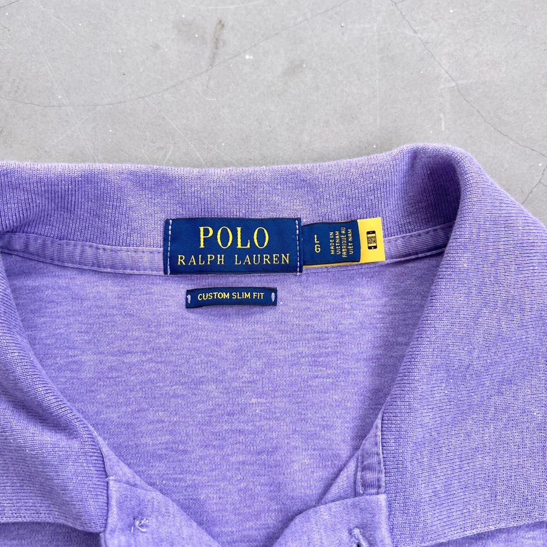 Polo Ralph Lauren Violet Polo Shirt, Men's Fashion, Tops & Sets ...