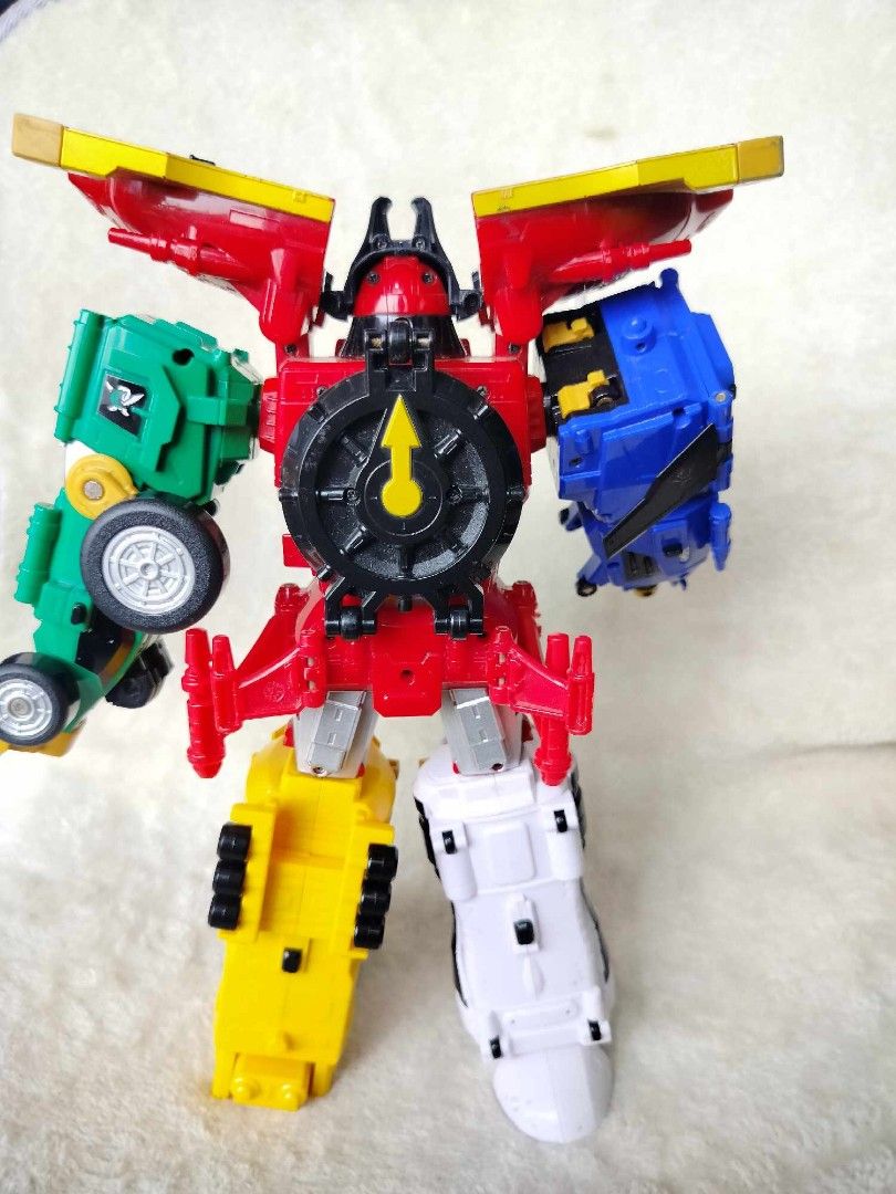 Power Rangers Super Megaforce Gokaiger DX Megazord 4p Set Lion Dragon ...