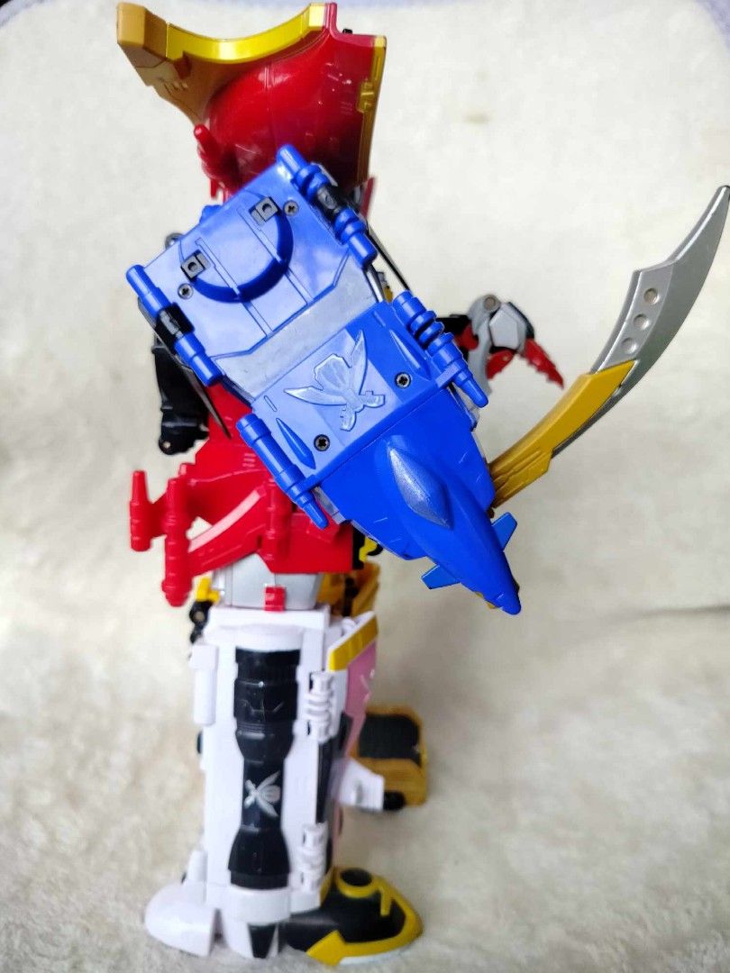 Power Rangers Super Megaforce Gokaiger DX Megazord 4p Set Lion Dragon ...