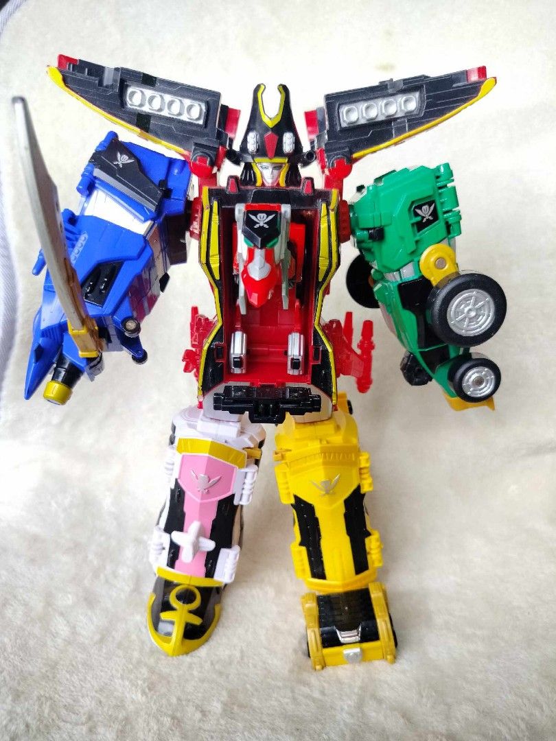 Power Rangers Super Megaforce Gokaiger DX Megazord 4p Set Lion Dragon ...