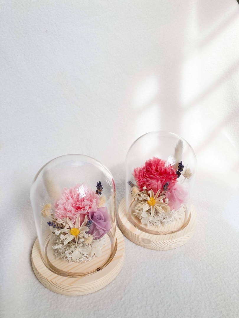 Preserved Flower Dome for Mum / Mother / Grandmother / Teacher, Hobbies ...