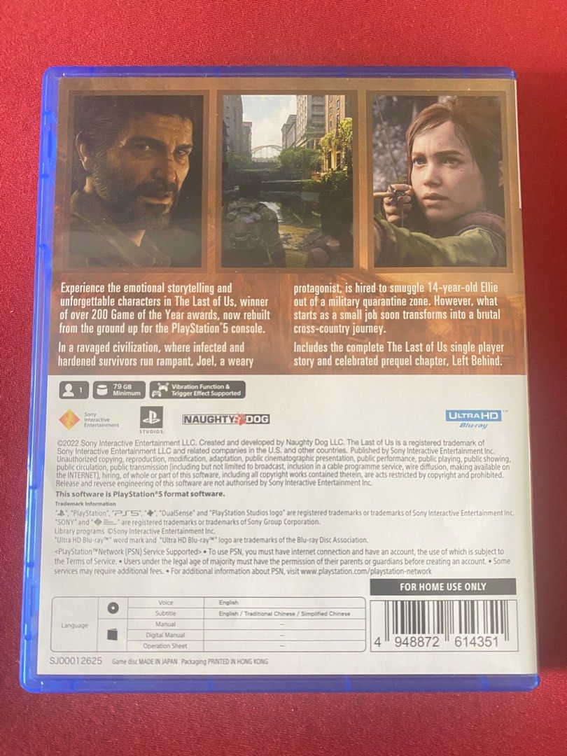 PS5 The Last Of Us Part 1 Remake, Video Gaming, Video Games, PlayStation on Carousell