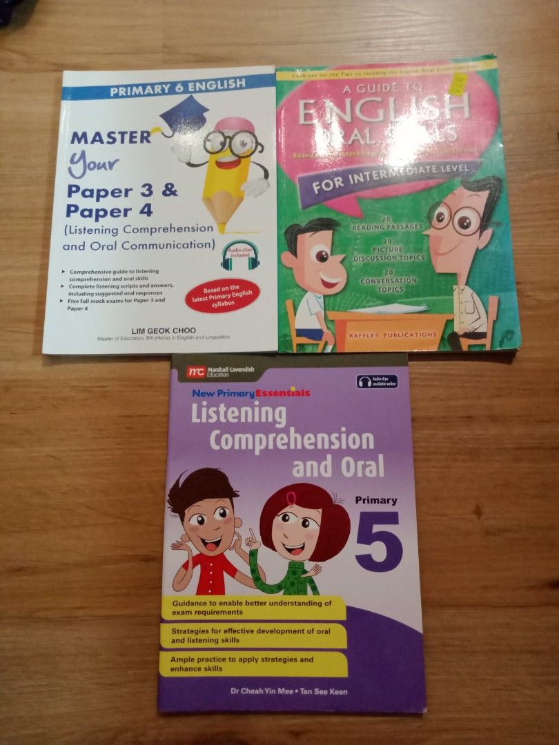 PSLE / P6, 5 & 4 listening comprehension & oral by EPH, MC, CPD, Hodder ...