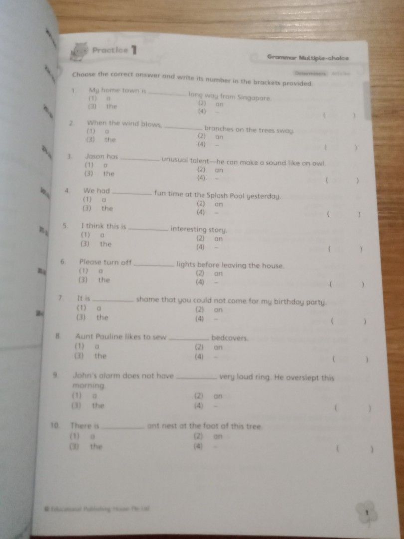 PSLE / P6 English complete practice book for Grammar, Voca ...