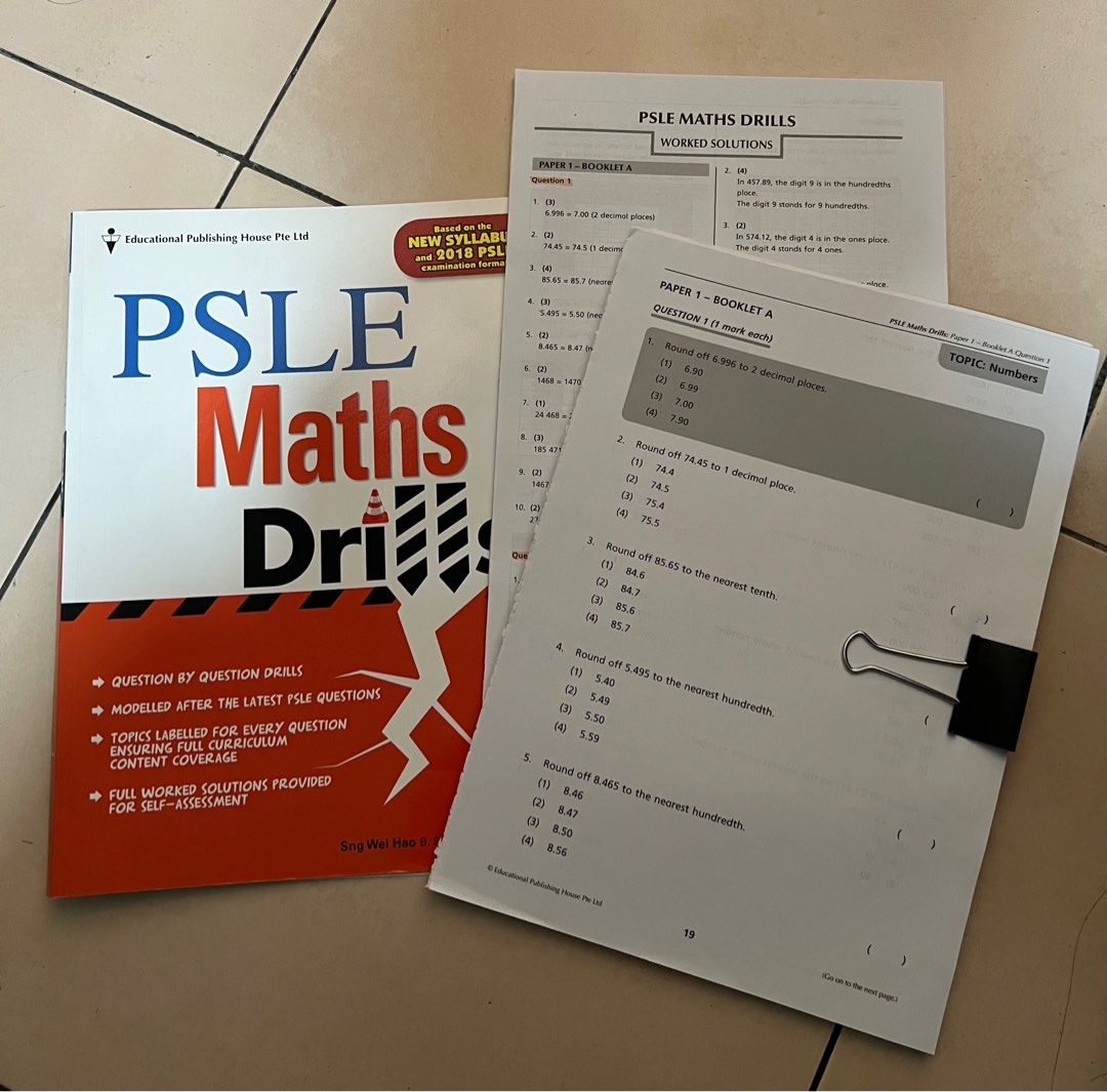 PSLE Math Drills, Hobbies & Toys, Books & Magazines, Assessment Books ...