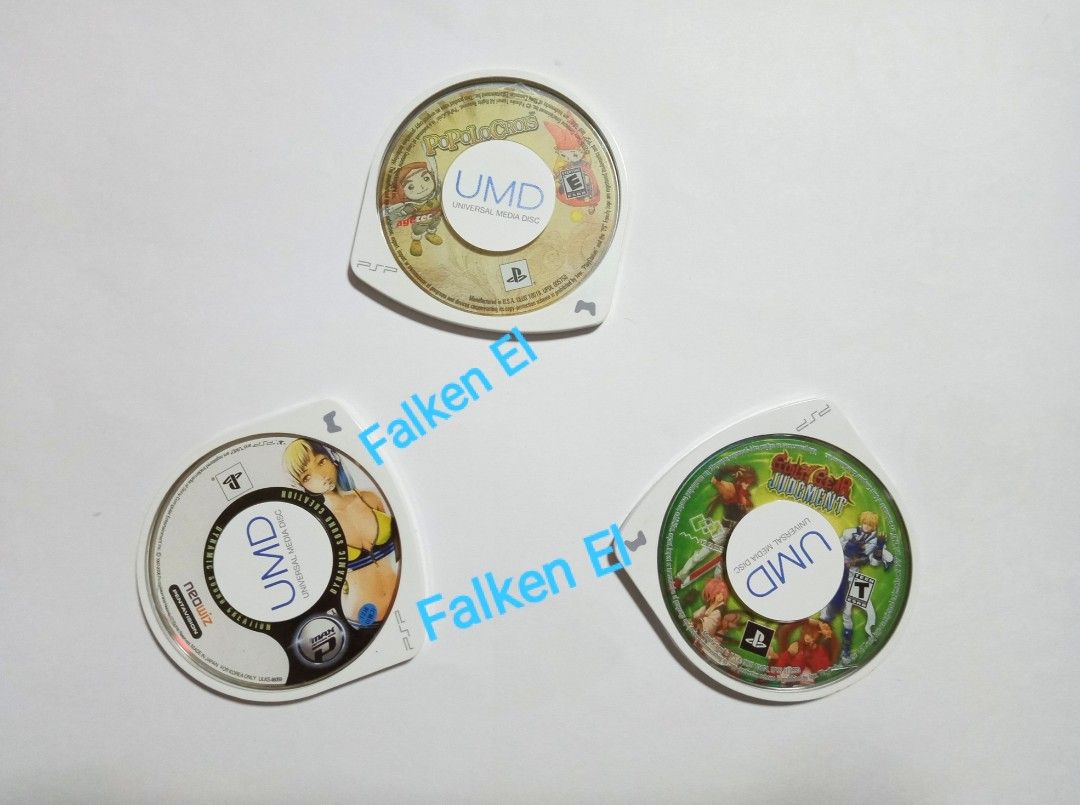 Psp Games (DJMax Portable, PoPoLoCrois, Guilty-Gear-Judgement ...