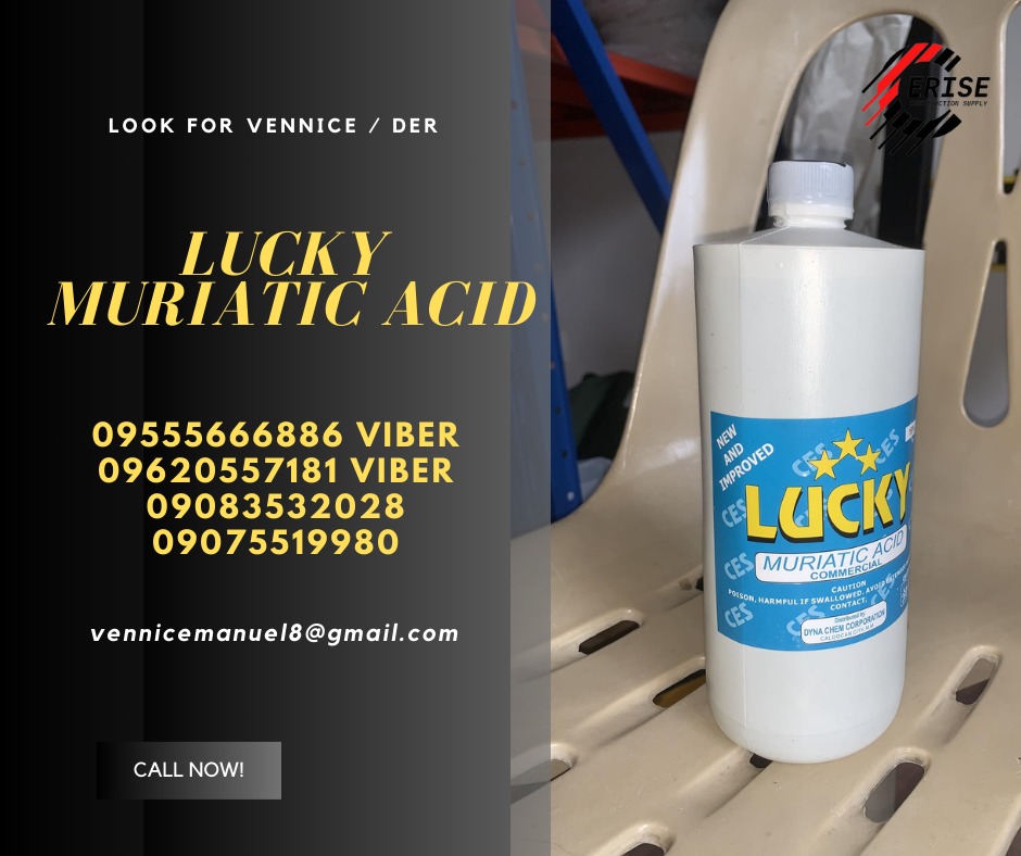 Pure grade, High grade, commercial Muriatic acid, Commercial ...