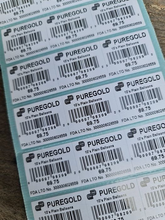 Puregold Printed Barcode Labels, Hobbies & Toys, Stationary & Craft ...