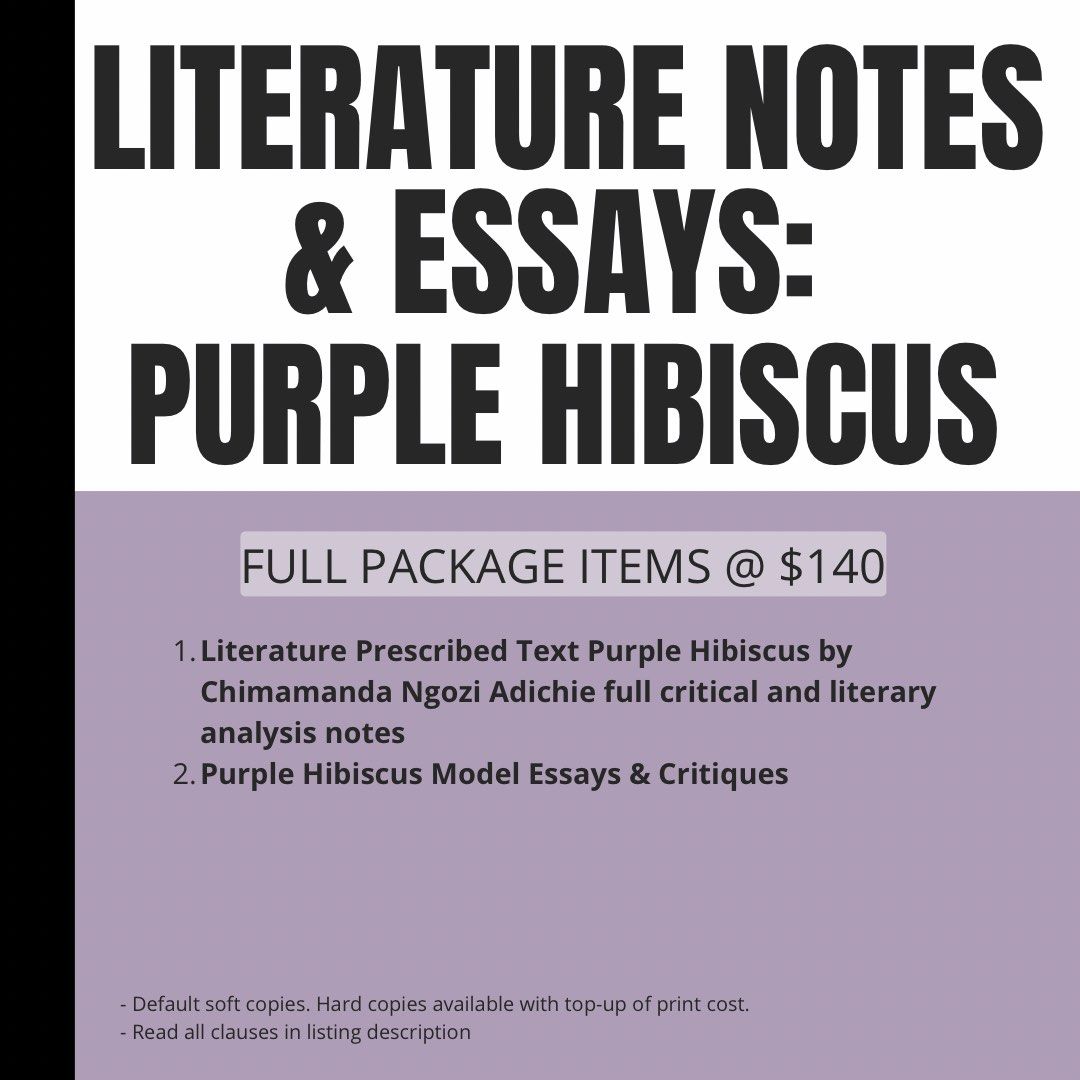 PURPLE HIBISCUS BY ADICHIE IP IB ENGLISH LANGUAGE & LITERATURE ...