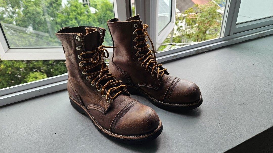 Steel toe iron ranger red wing 4415 US8D, Men's Fashion, Footwear ...