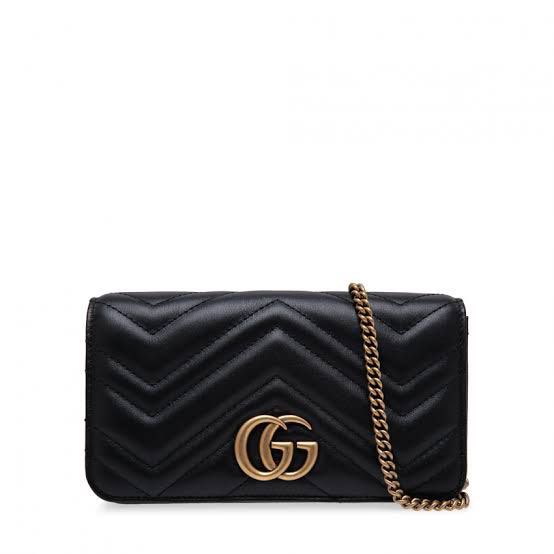 REPRICE Gucci marmont woc black ghw, Barang Mewah, Tas & Dompet di ...
