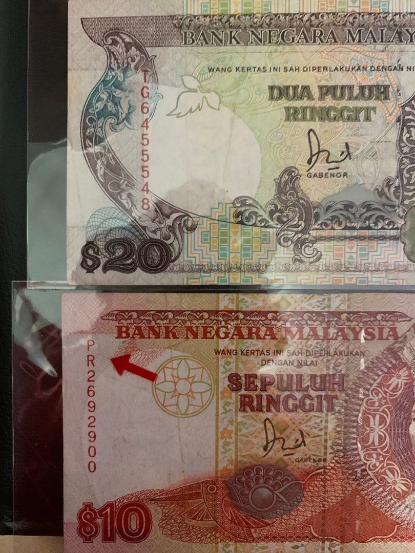 Rm 100 Rm50 Rm20 Rm10 Jaafar sign, Hobbies & Toys, Memorabilia & Collectibles, Currency on Carousell