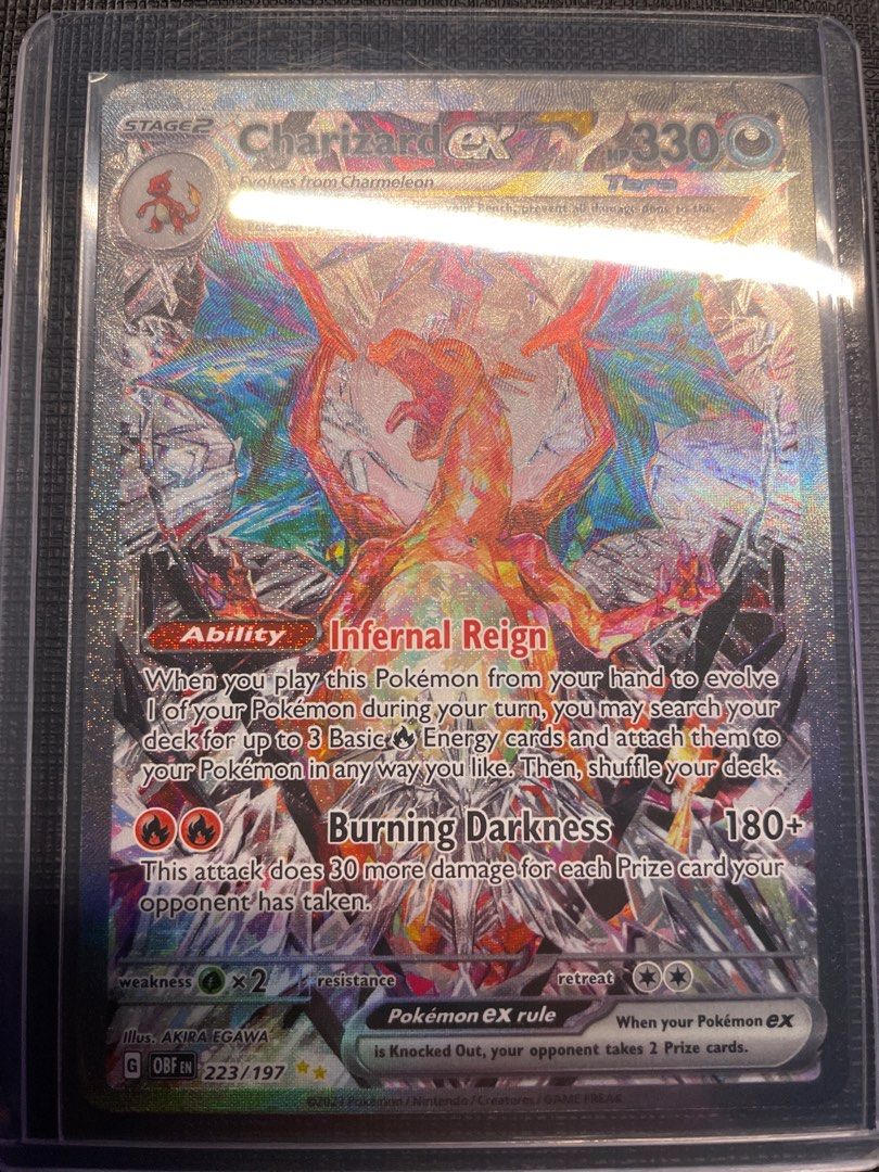 Obsidian Flame charizard SAR & gold zard & robf zard sr, Hobbies & Toys ...