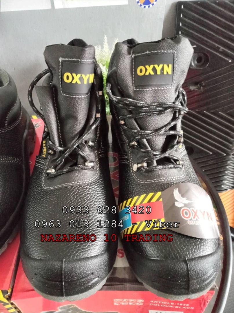 safety Shoes OXYN Brand Steel Toe, Looking For on Carousell
