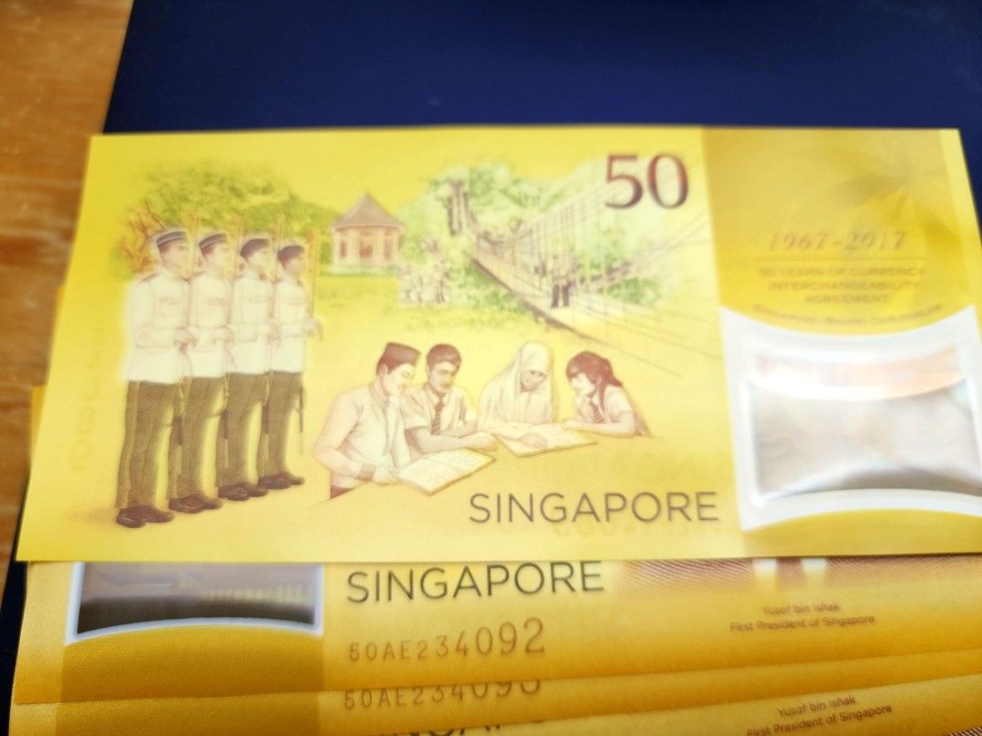 SG50 Commemorative Note plastic, Hobbies & Toys, Memorabilia ...
