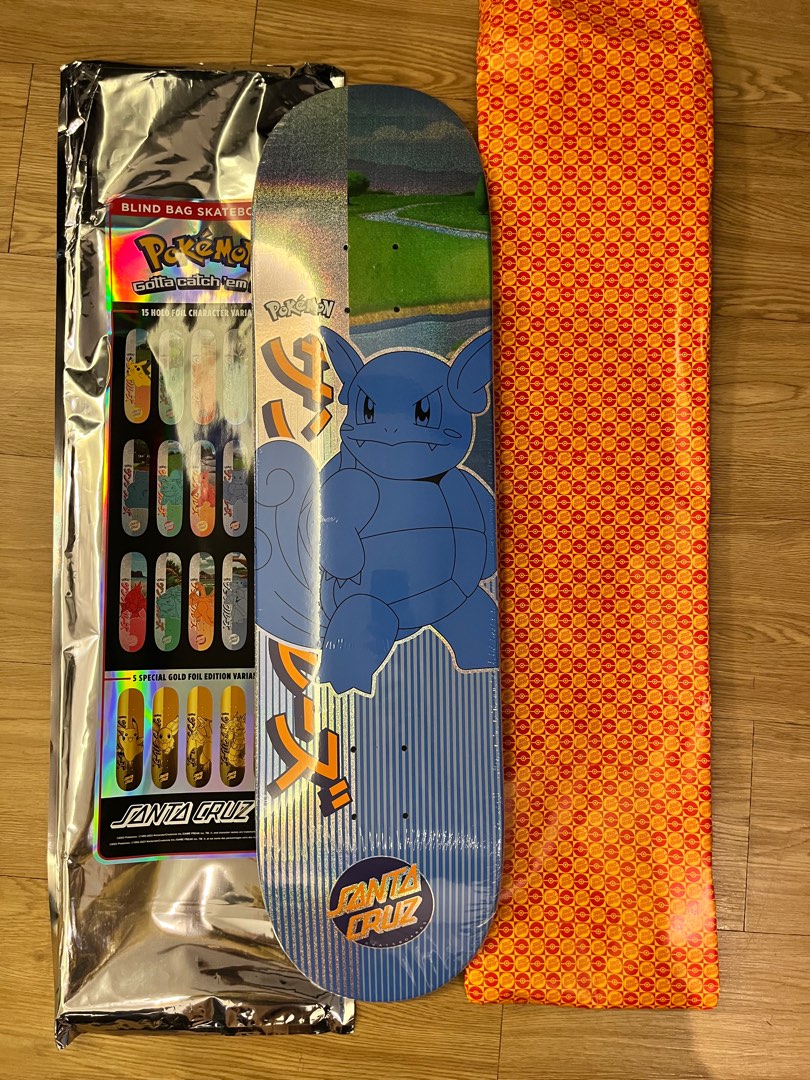 Santa Cruz x Pokémon Blind Bag Skateboard Deck - Wartortle, Sports ...